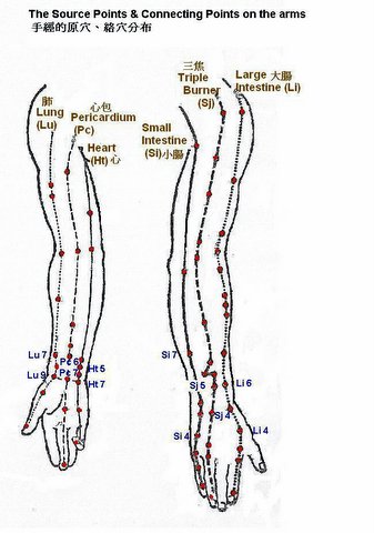 Source Points and Connecting Points of Body
