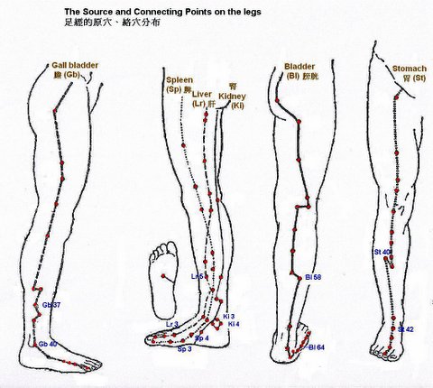 Source Points and Connecting Points of Body